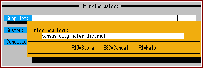 Common features and functions of data entry screens